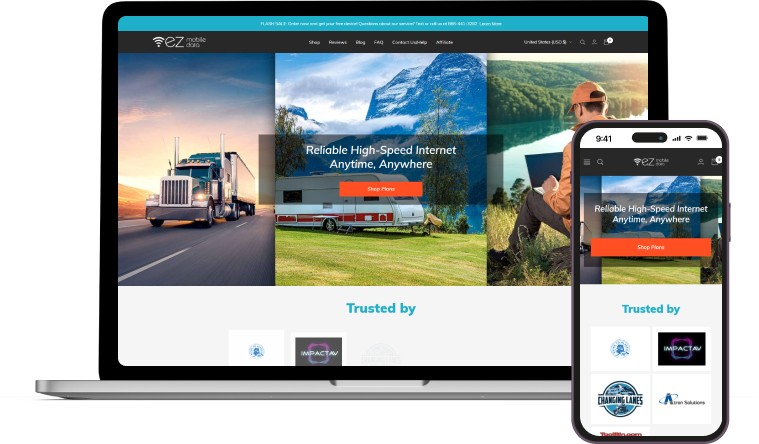 Ez Mobile Case Study – Shopify Web Development